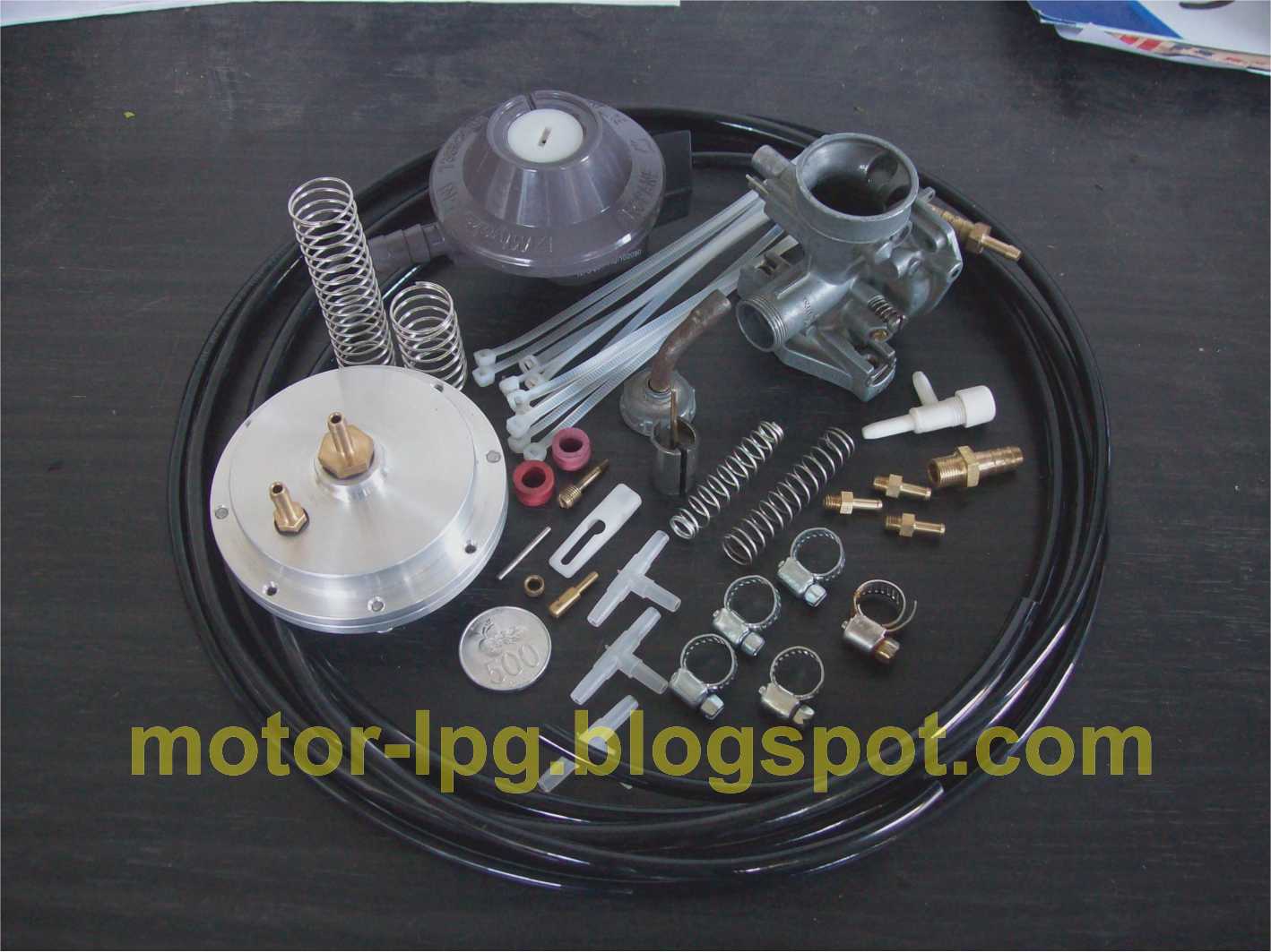 Konverter Kit LPG untuk Sepeda Motor: Vacumm Valve, Aman dan Mudah