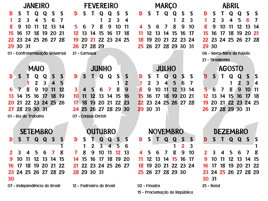 Belas Molduras: Bases para calendário 2012, PNGs