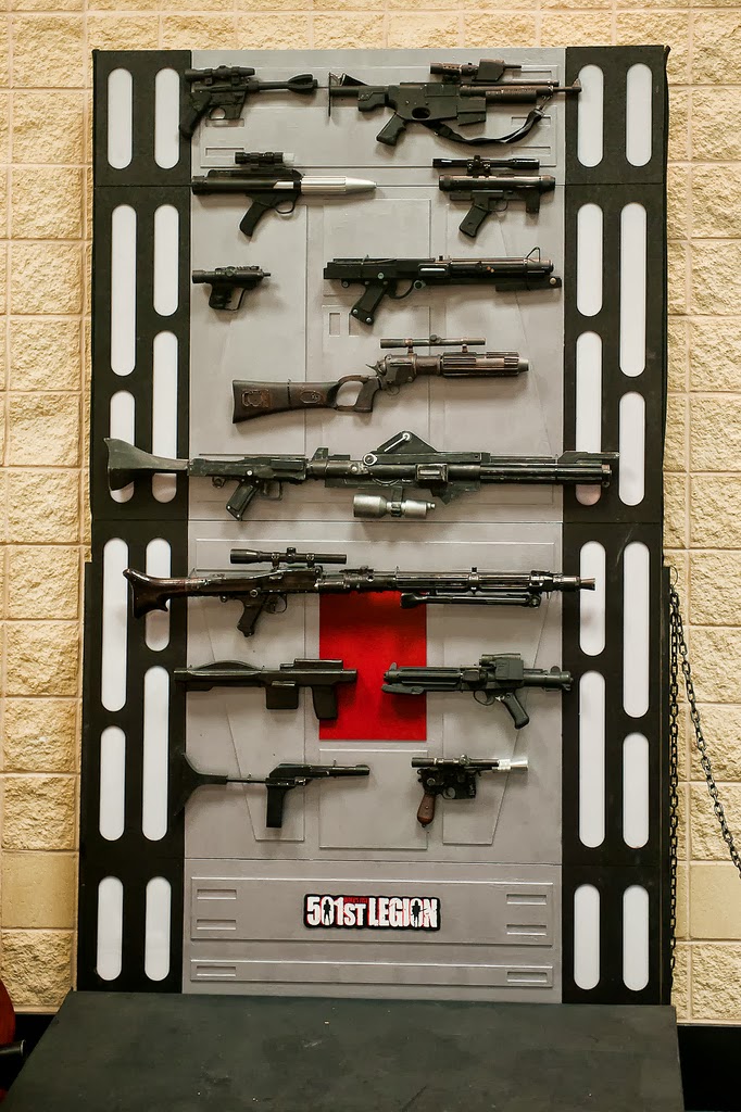 A Stormtrooper in Nidaros: Death Star Wall Panel Weapons Display