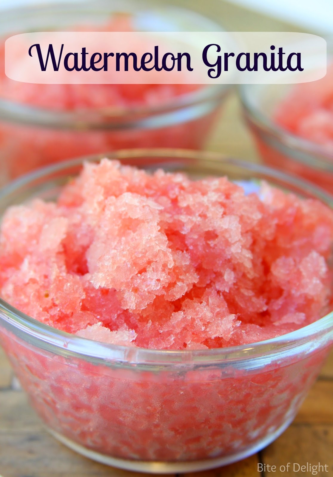Watermelon Granita - Bite Of Delight