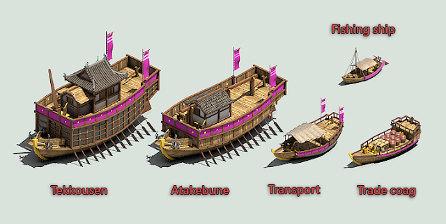AoC design: Japanese ships