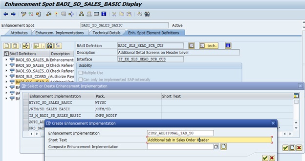 SAP ABAP Central: Add extra tabs to the standard transaction for sales ...