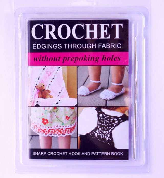 My Hobby Is Crochet: Crochet edging through fabric- a free pattern and ...
