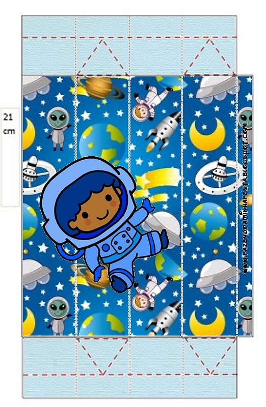 Astronaut Kid Party: Free Printable Boxes. - Oh My Fiesta! in english