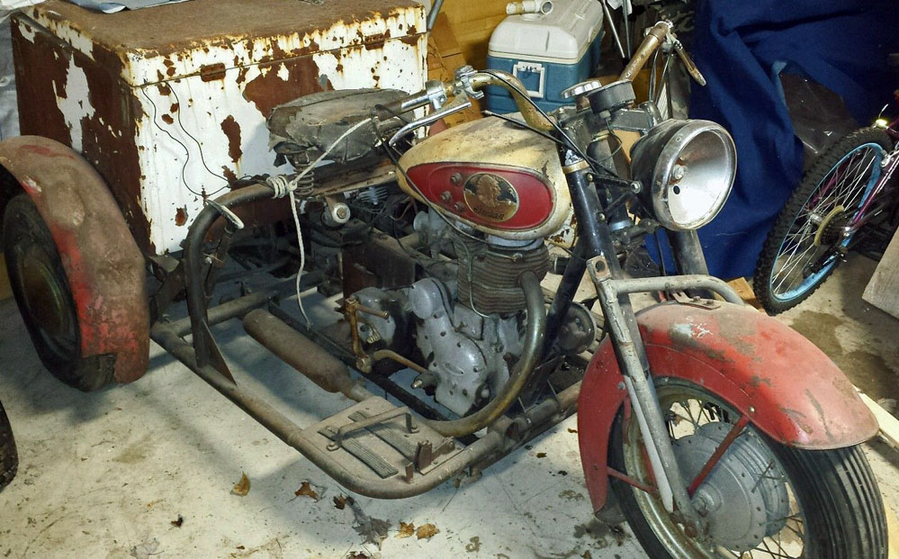 RoyalEnfields.com: Barn find: Indian three-wheeler powered by Royal Enfield