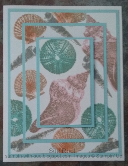 Stampin' With Sue: So Many Shells Triple Time Stamping