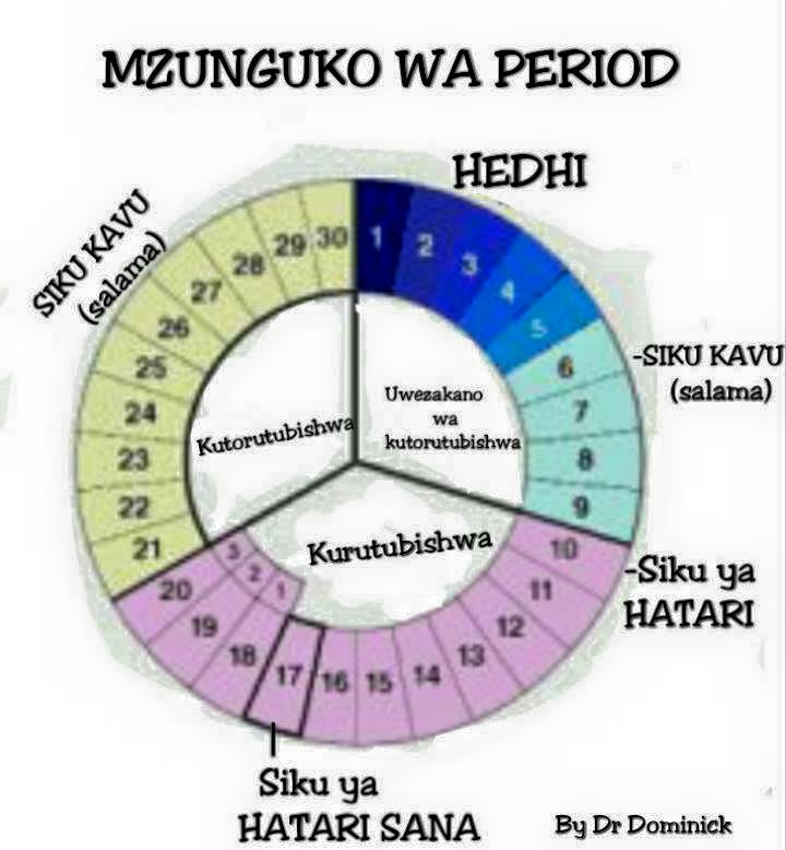 TAMBUA MZUNGUKO WAKO WA HEDHI KWA MWANAMKE (SIKU SALAMA, ZISIZO SALAMA ...