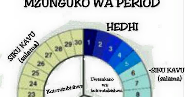 TAMBUA MZUNGUKO WAKO WA HEDHI KWA MWANAMKE (SIKU SALAMA, ZISIZO SALAMA ...