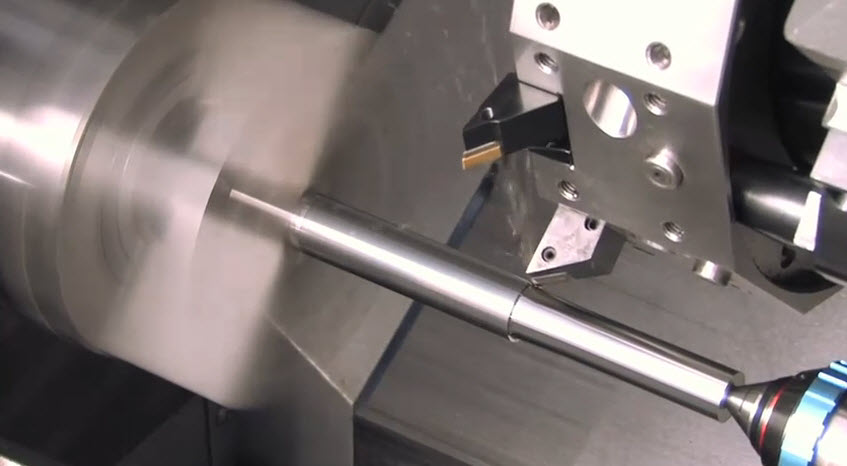 Haas ST-10 CNC Machine Lathe test the stainless steel shaft. | Machine ...