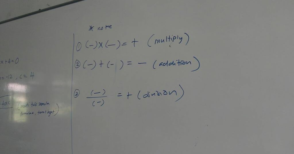 Summary of Chapter 1 | Basic Algebra | Negative and Positve | June 2017 ...