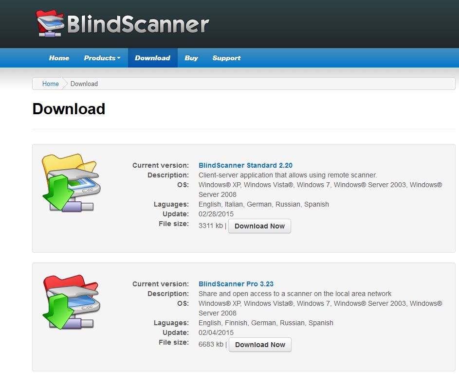 Blindscanner Standard