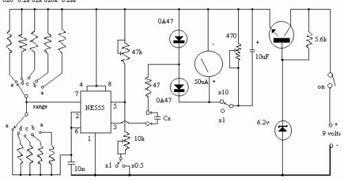 Capacitance Meter Circuit | Circuit Schematic learn
