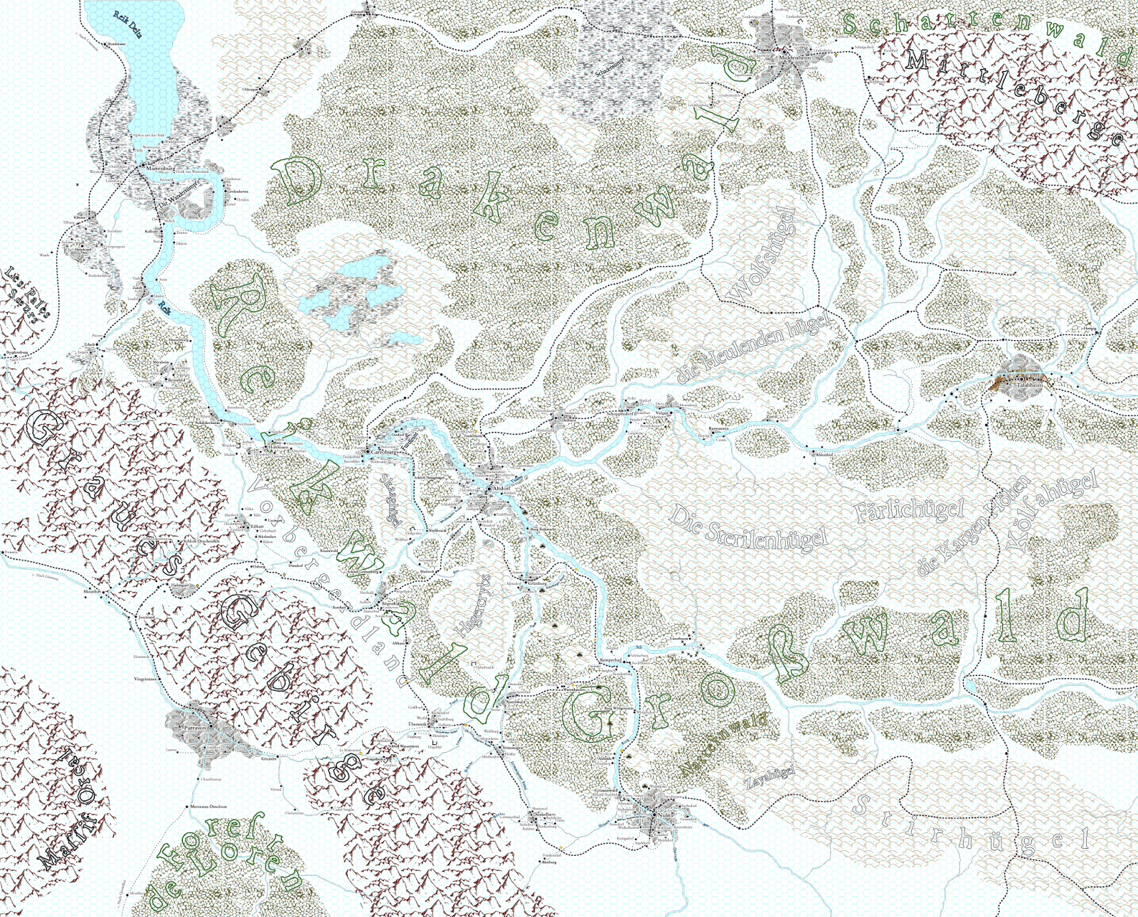 Waros : AIDE DE JEU / CARTE DU REIKLAND