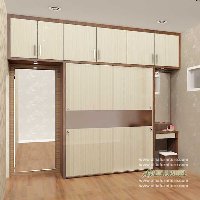 Lemari pakaian minimalis multifungsi evo - Allia Furniture