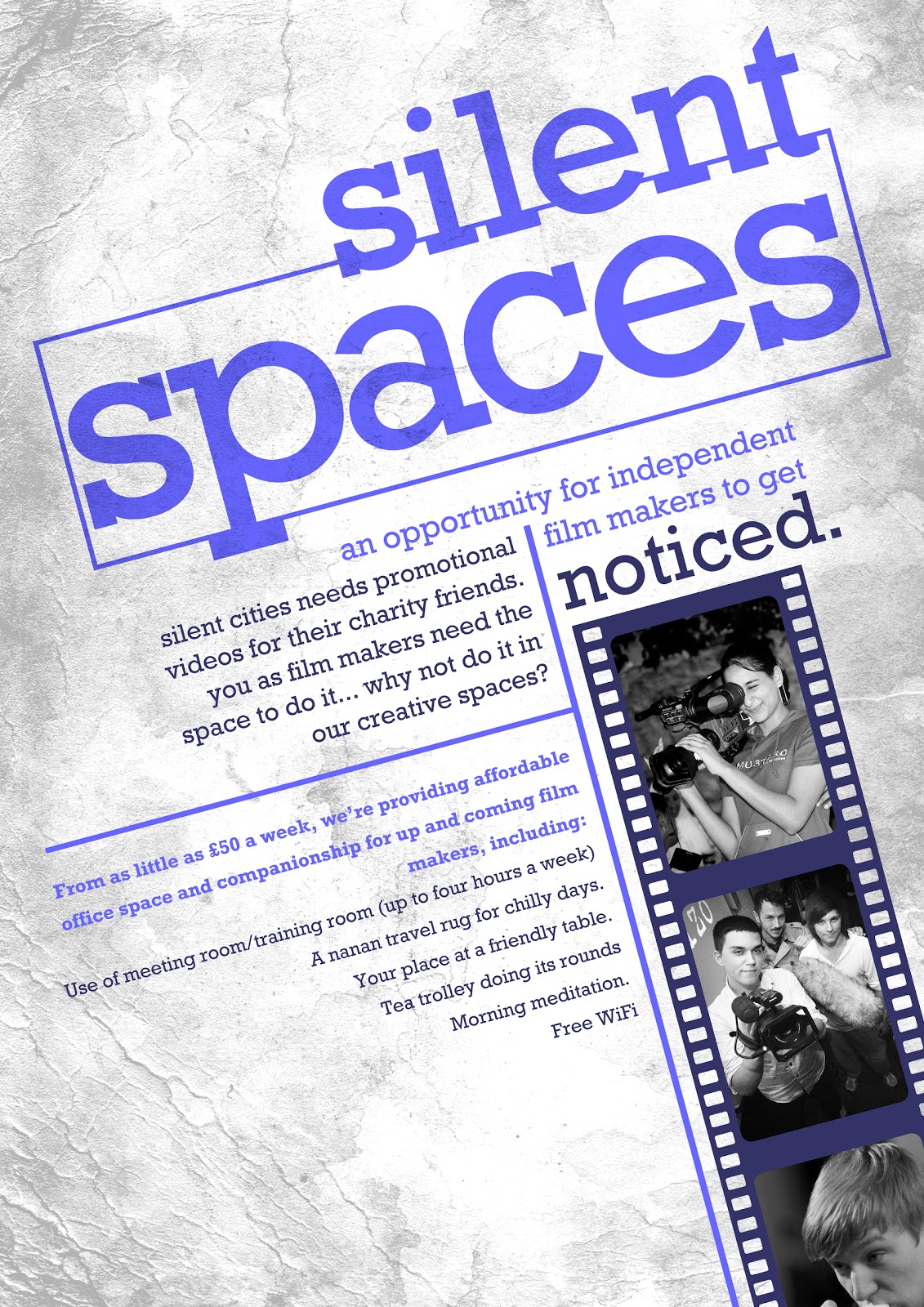 "Silent Cities" Creative Spaces: Initial Ideas: Poster Design