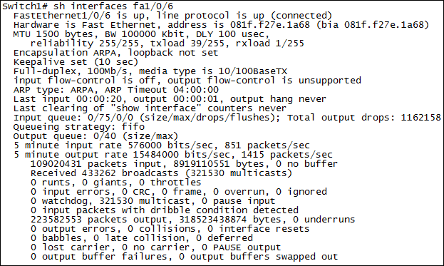 Cisco Help: Top Ten Cisco IOS Commands - 1) sh int