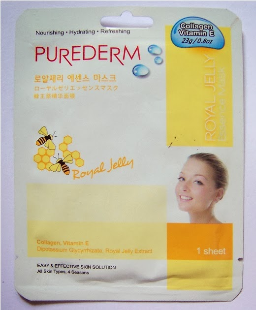 Apitherapy News: Purederm Royal Jelly Essence Mask Review