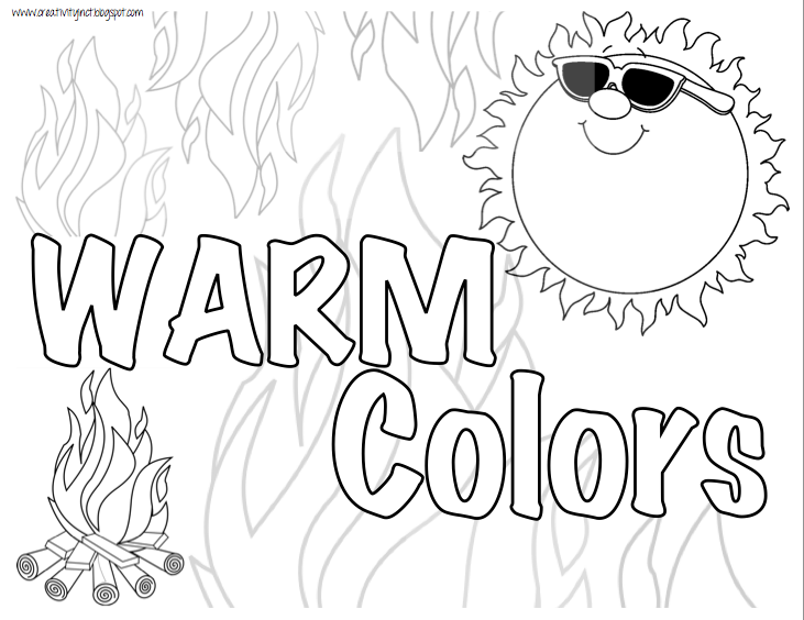 Warm And Cool Coloring Page Sketch Coloring Page