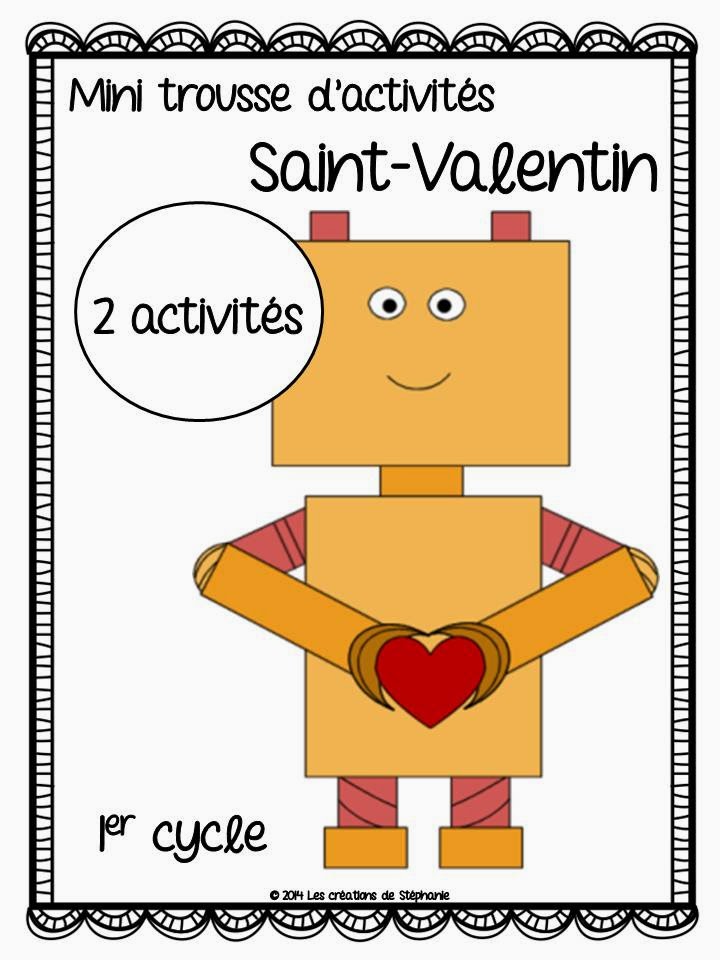 Les créations de Stéphanie: Mini trousse d'activités : La Saint-Valentin