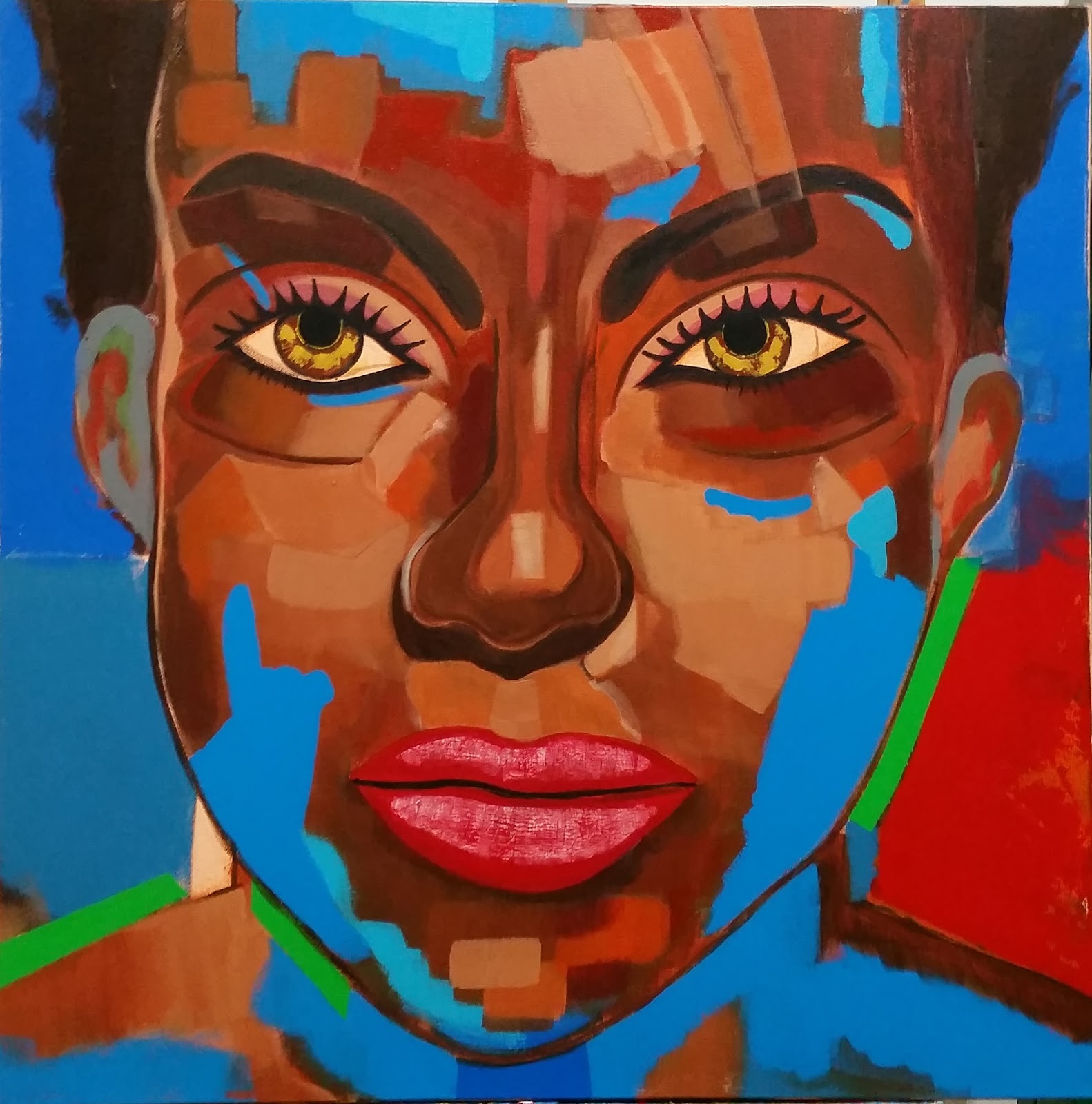 Julian Espinal Art Project: Noel Ortiz: Abstract landscapes & Faces