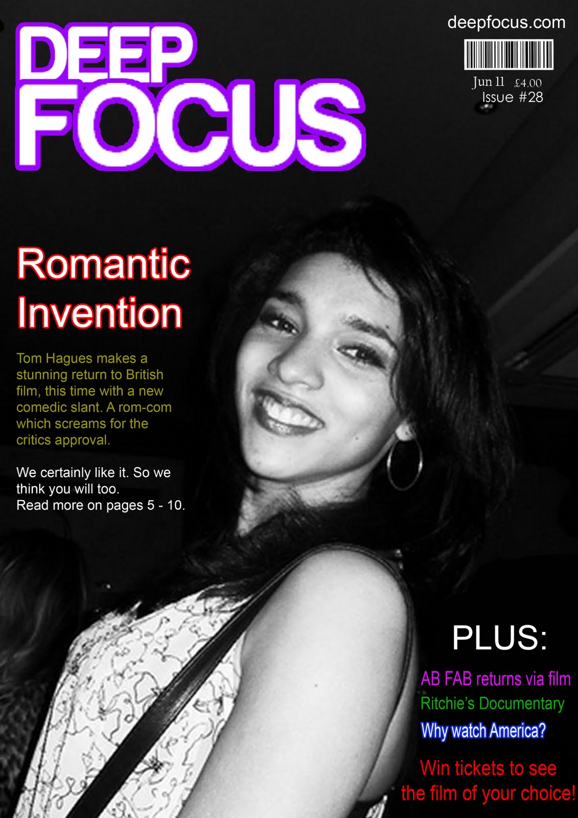 A2G324: Tom Hagues: Film Magazine Cover - Deep Focus