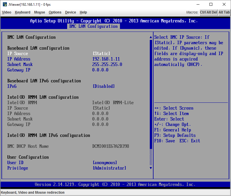 老人家無記性筆記: Server BIOS 設定 - Server Management