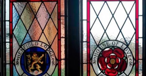 New Bespoke Stained Glass Shields- Henfield West Sussex BN5