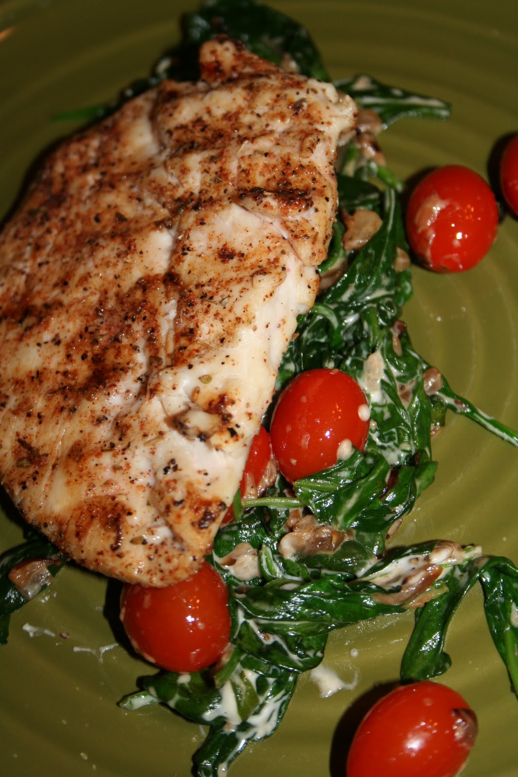 Italian-Fusion: Spicy Grilled Chicken Florentine
