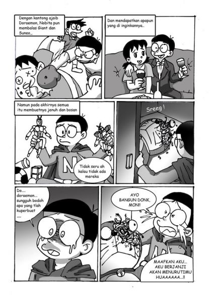 Ber - In - Tips: Komik Gokil "Nobita Marah"