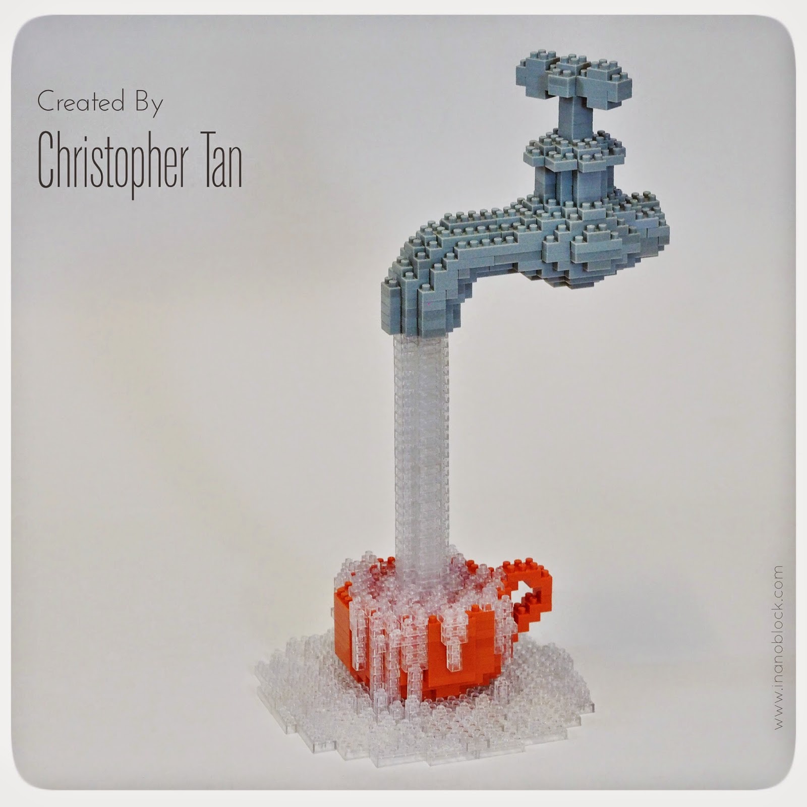Christopher Tan: nanoblock Art Piece: Flow