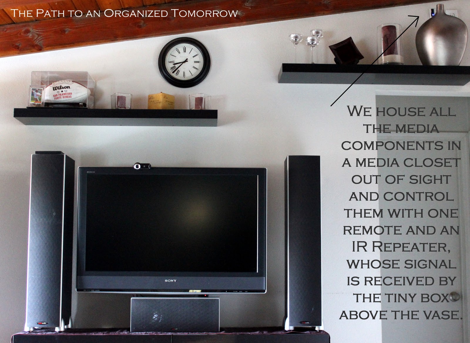 The Path to an Organized Tomorrow: The Path to Our Dream Home: Media Closet