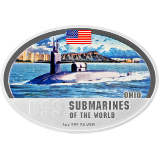 Silver Gold Bar: Submarines of the World Four Silver Bar Set 999 One ...