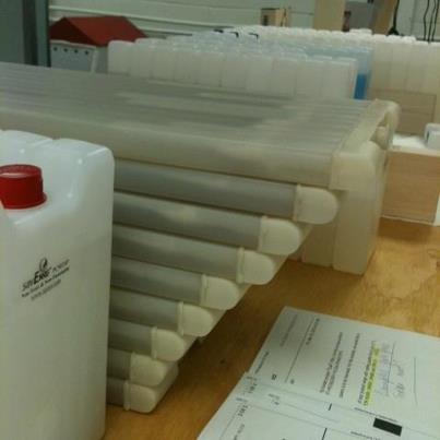 fashioning a greenhouse: PCM Bottles, Panel and Ball