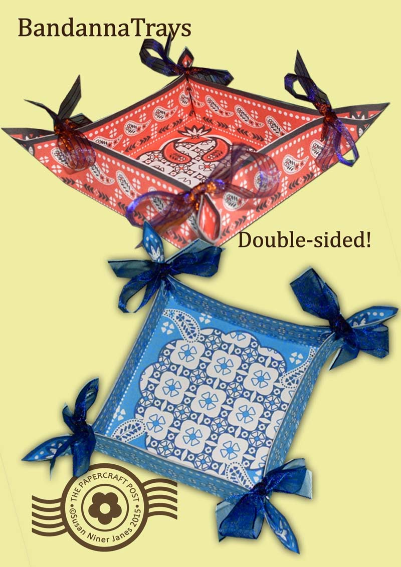 The Papercraft Post: Bandanna Boxes & Trays