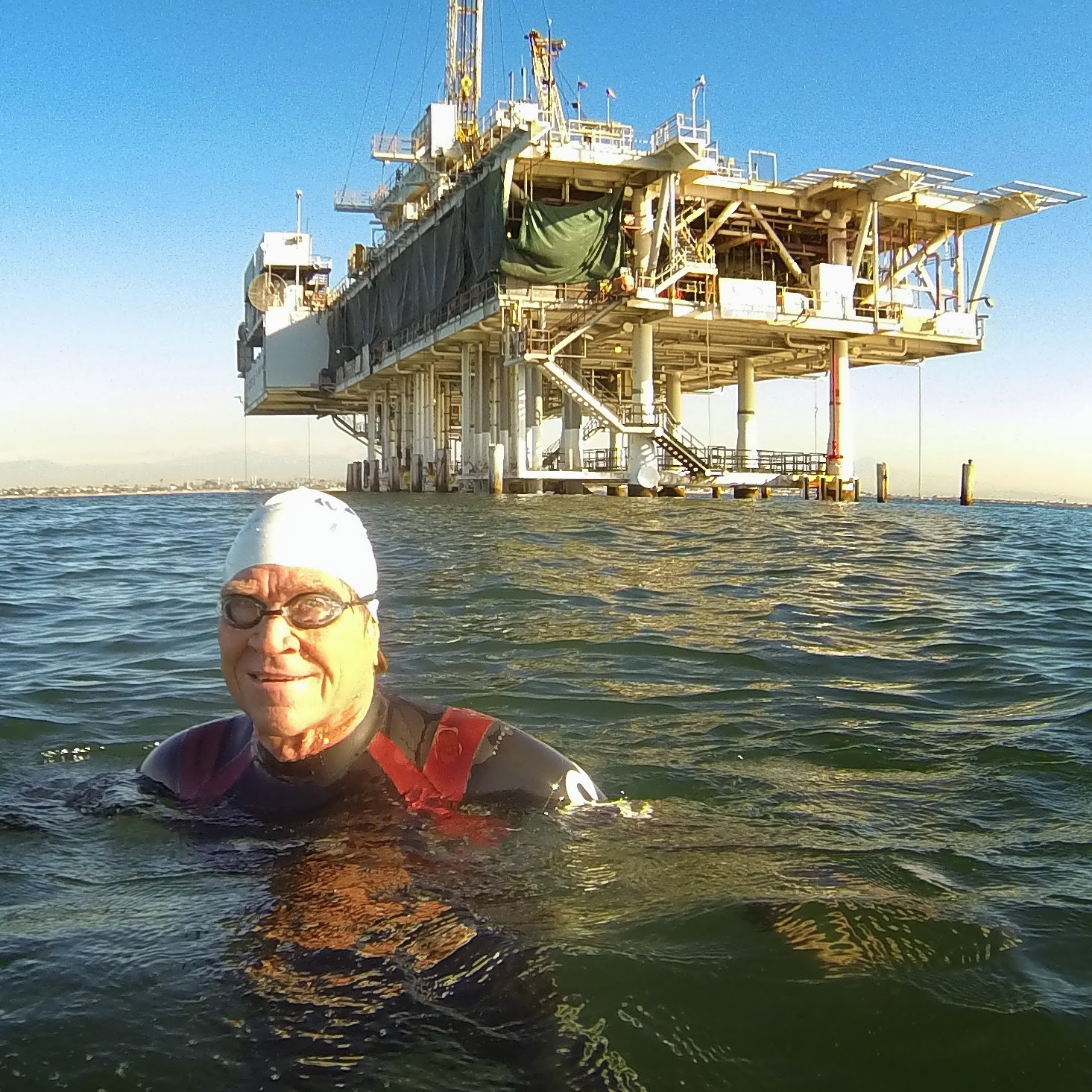 Tridiots: Oil Platform Esther Swim - February 1, 2014