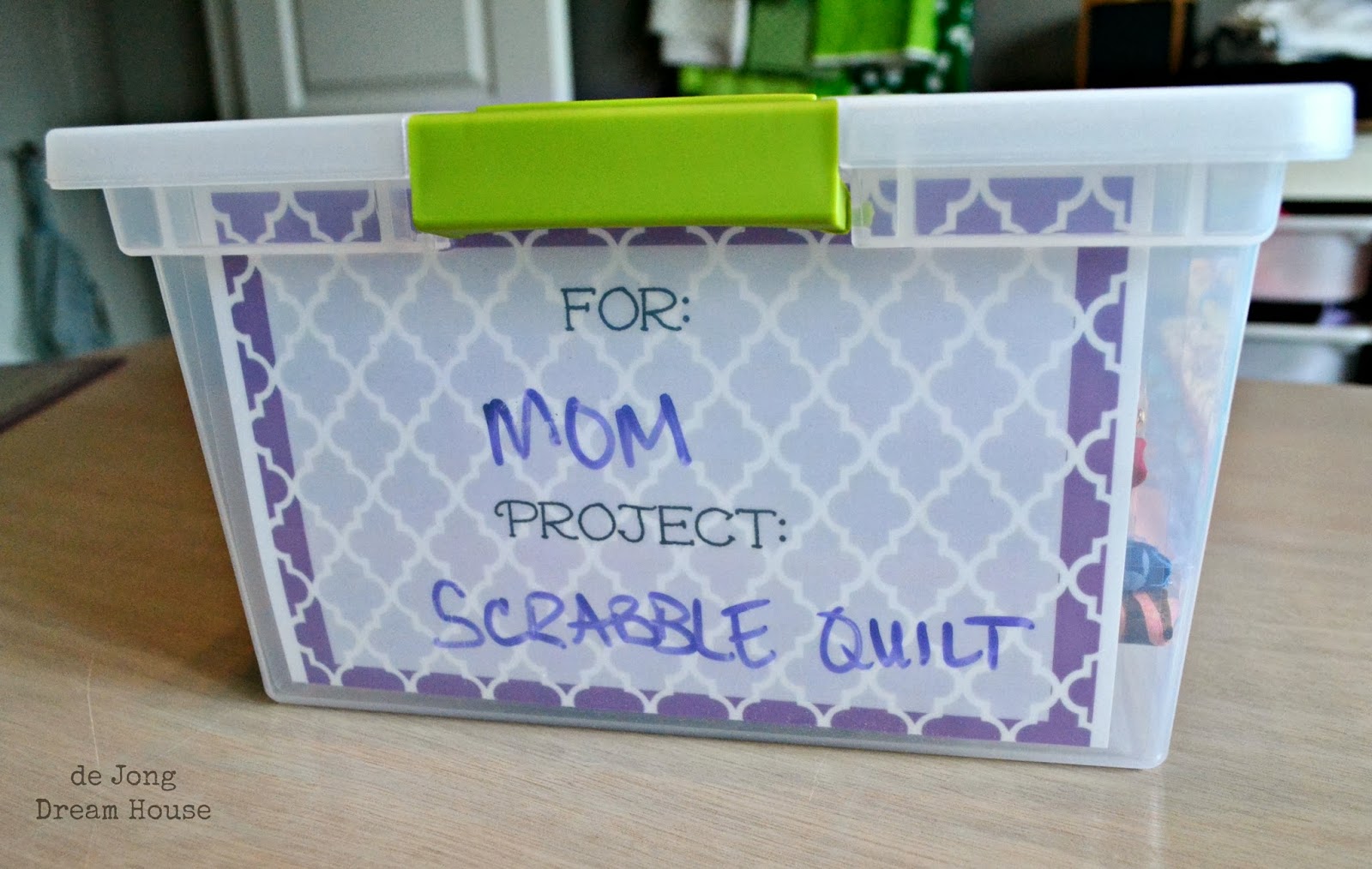 de Jong Dream House: Printable | Project Box Labels