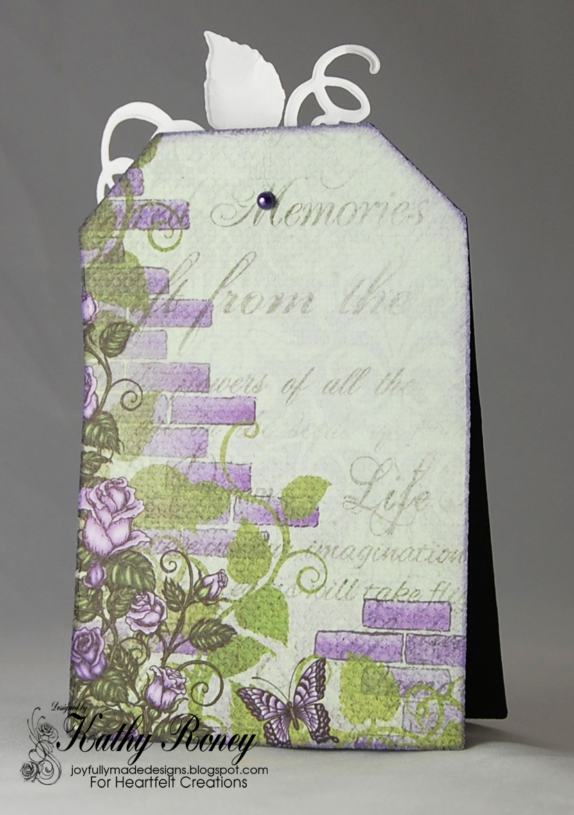 Joyfully Made Designs: Violet Rose Fold Over Bookmark