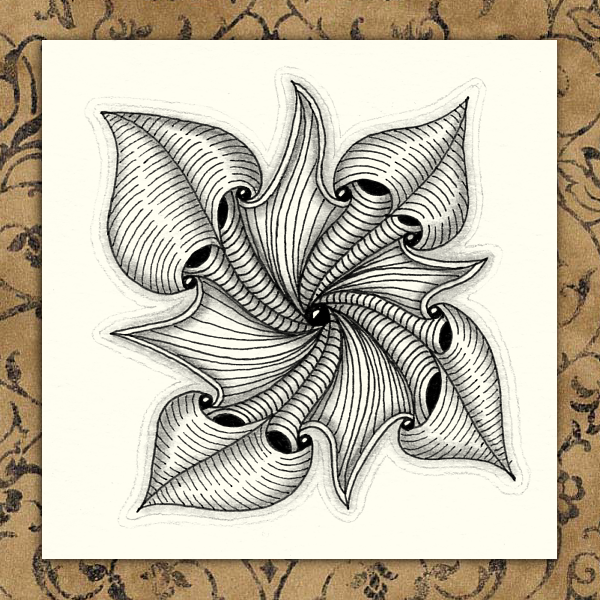 Time for Tangling: Today's Tangle - Well Well Who by Zentangle®