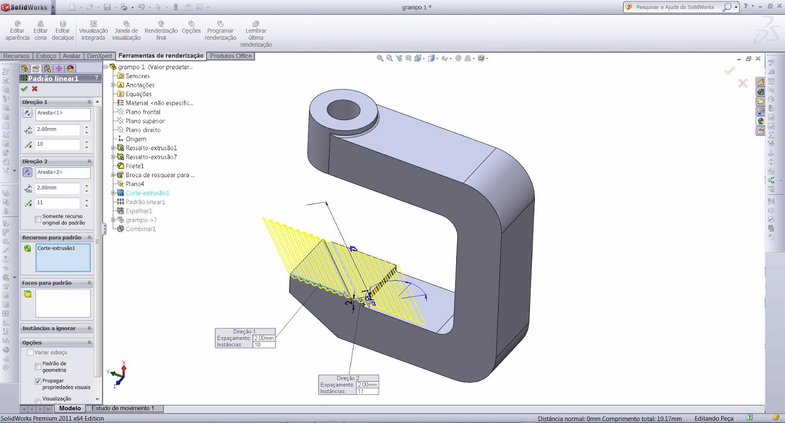 Contorno Digital: Modelando no SolidWorks