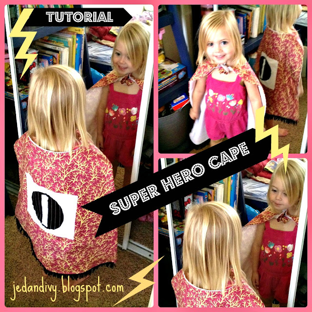 Super Hero Cape Tutorial | Ivy & Co.