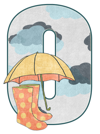 Abecedario Día de Lluvia. Raining Day Alphabet. - Oh my Alfabetos!