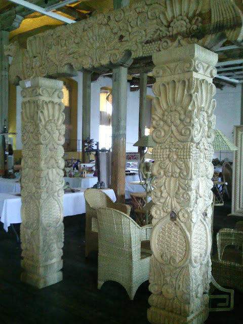 Columnas de Madera Tallada: Columnas de Madera Tallada a Mano y Muebles ...