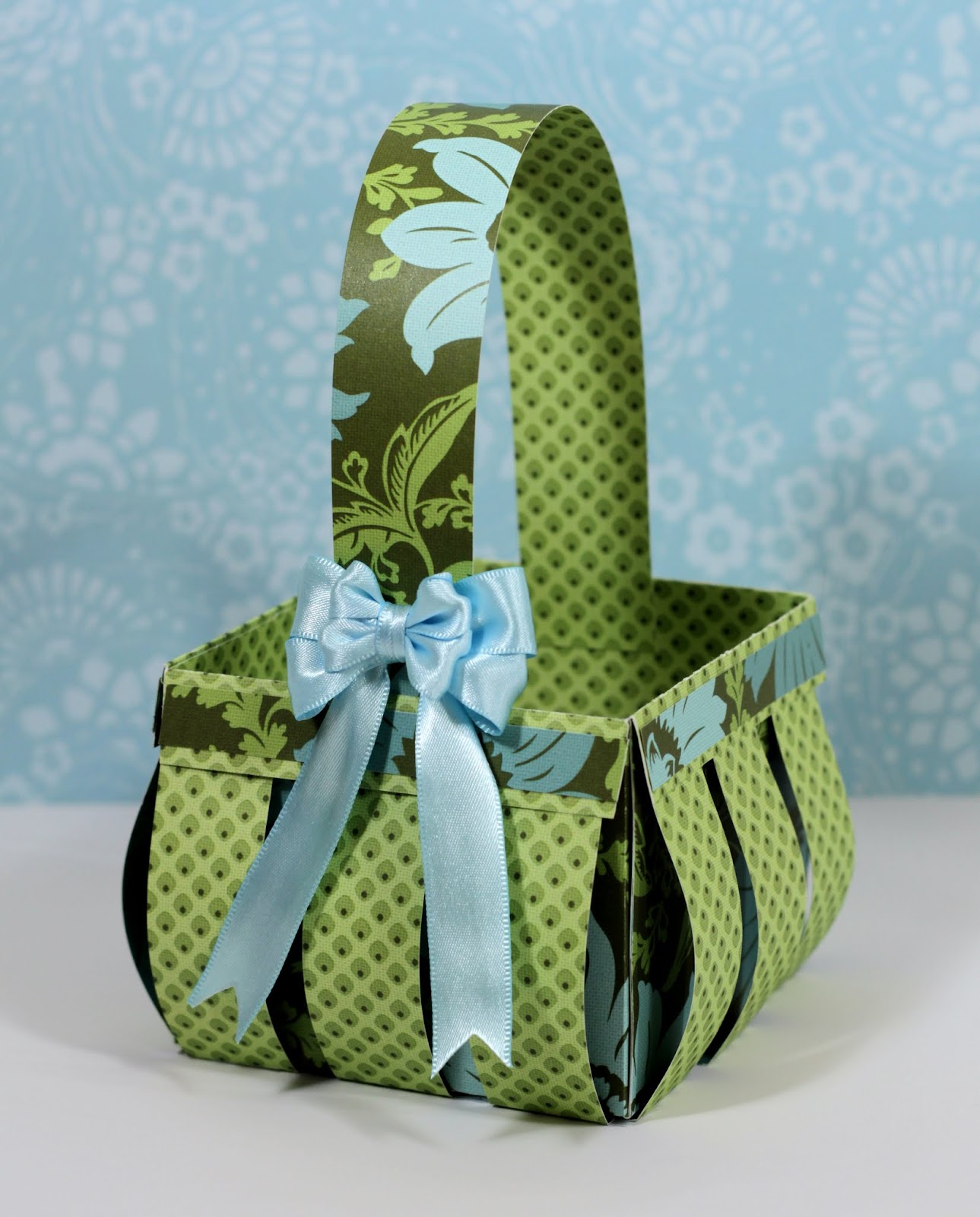 The Paper Boutique: Slatted Basket and Tutorial