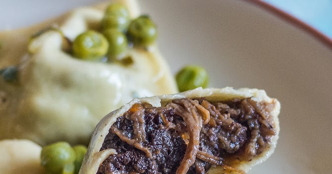 Cooking Weekends: Beef Shank Ravioli with Pea Sauce
