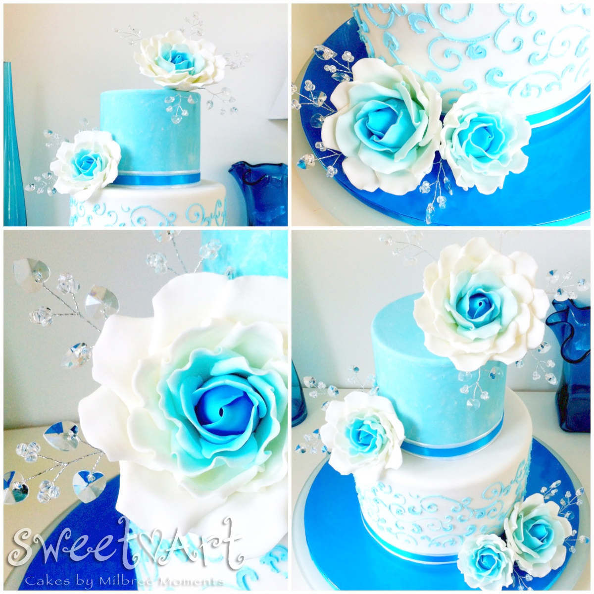 Sweet Art Cakes by Milbreé Moments: Julian & Kathy's 'Ocean Blue ...