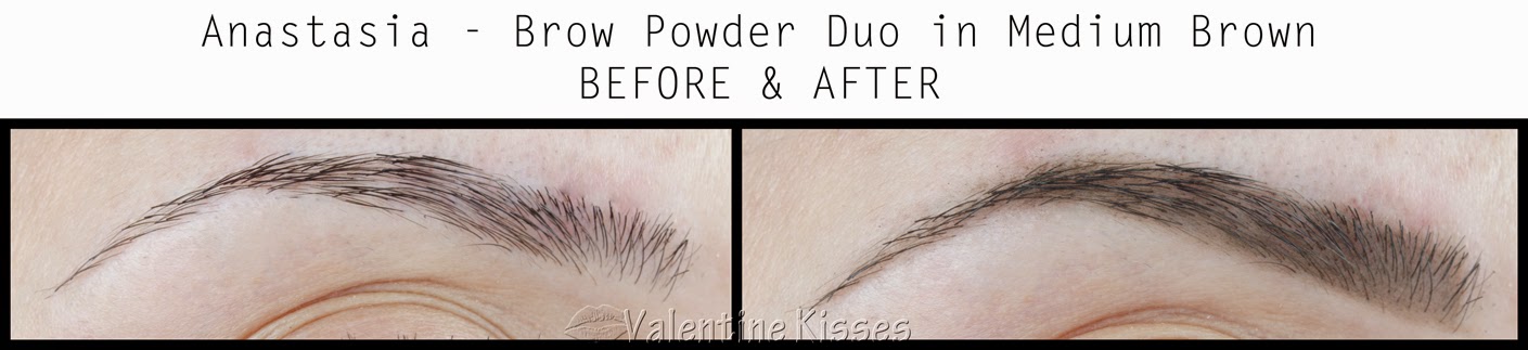 Valentine Kisses: Anastasia Brow Powder Duo in Medium Brown: before ...