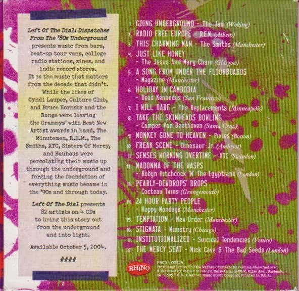 The Hideaway: Rhino's LEFT OF THE DIAL box set [2004]