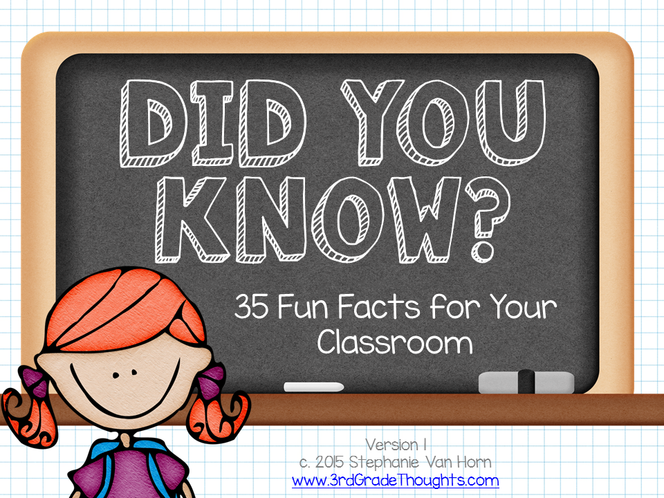 Did You Know? Fun Facts | 3rd Grade Thoughts