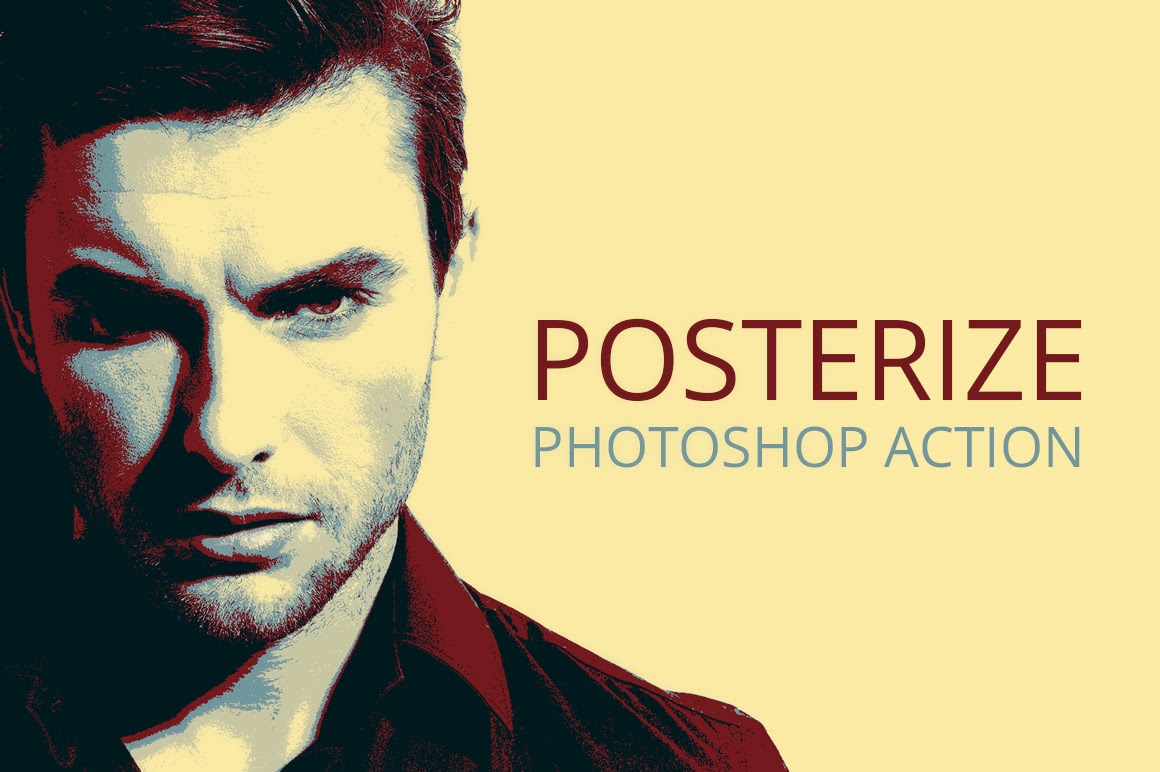 اكشن اضافة لمسات جميلة على صورة CreativeMarket Posterize - Photoshop ...