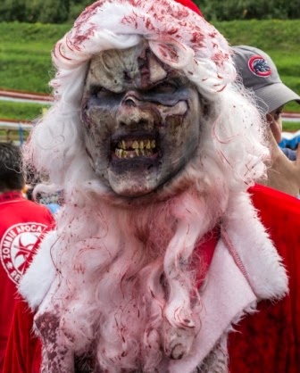 The Spooky Vegan: 13 Days of Creepmas: 10 Zombie Santas
